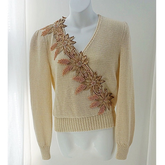 Nanell | Sweaters | Vintage 98s Nannell Hand Knit And Embroidered ...